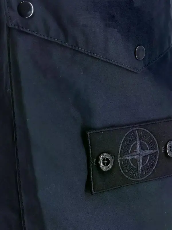 Stone Island Cargo Shorts With Logo Patch