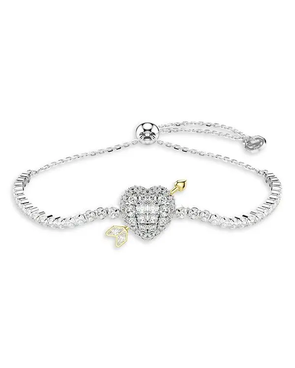 SWAROVSKI Idyllia Heart Charm Bracelet - Silver