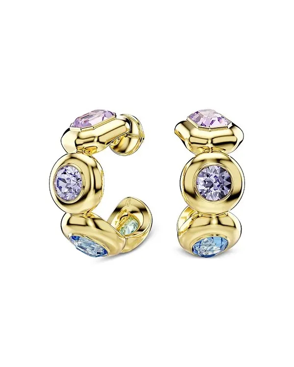 SWAROVSKI Gema Mixed Crystal Hoop Earrings - Multicolored