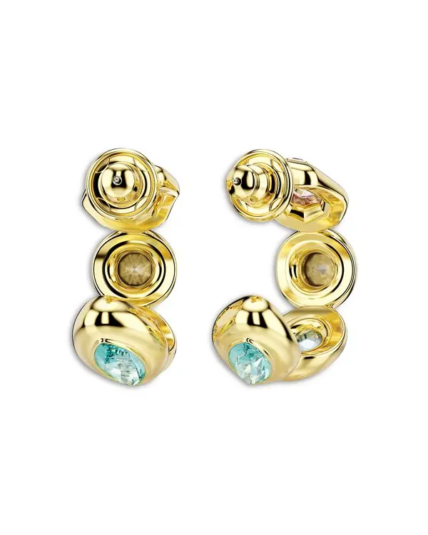 SWAROVSKI Gema Mixed Crystal Hoop Earrings - Multicolored