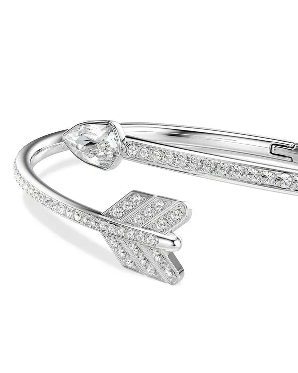 SWAROVSKI Idyllia Crystal Arrow Bypass Bangle Bracelet