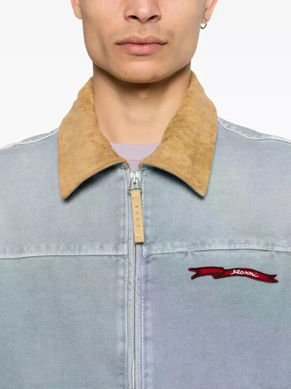 Marni Contrast-collar Zip-front Jacket