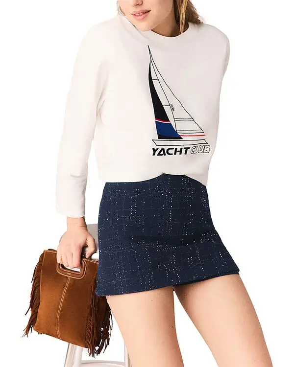 Maje Yacht Club" Sailboat Graphic Cotton Tee