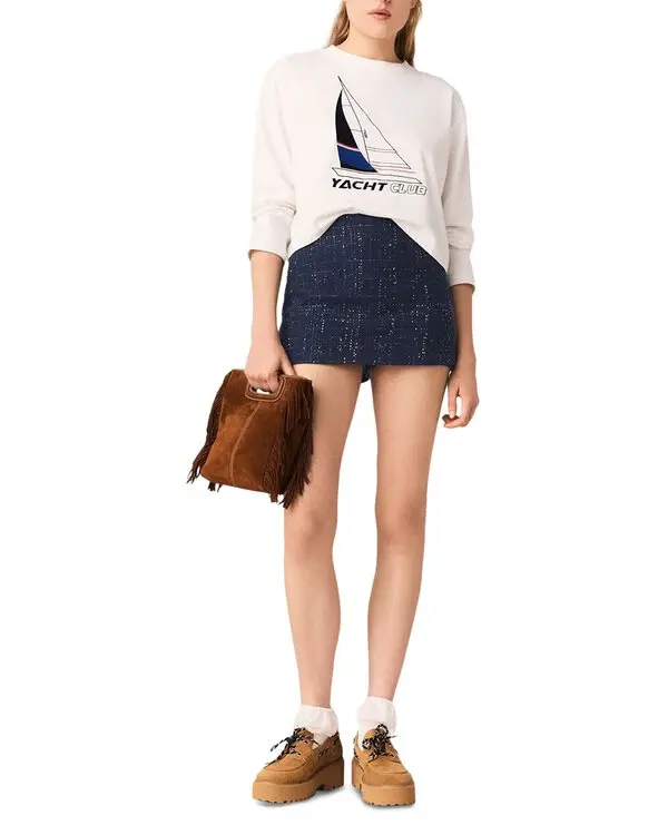 Maje Yacht Club" Sailboat Graphic Cotton Tee