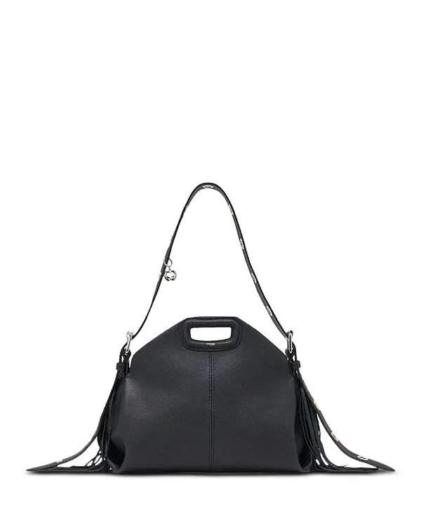 Maje Miss M Leather Crossbody Bag