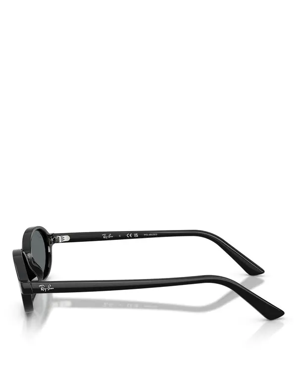 Ray-ban Oval Sunglasses, 51mm - Black