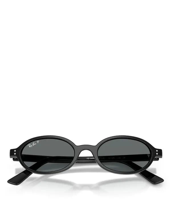 Ray-ban Oval Sunglasses, 51mm - Black