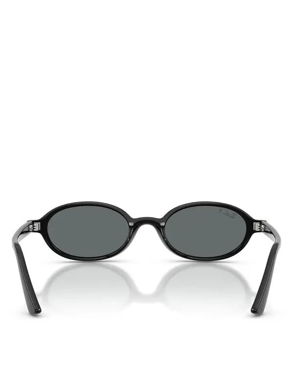 Ray-ban Oval Sunglasses, 51mm - Black