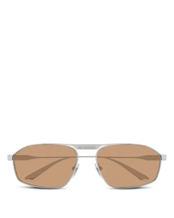 Balenciaga Pilot Sunglasses, 63mm