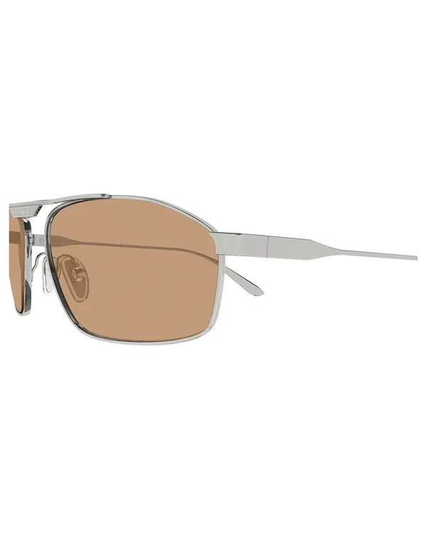 Balenciaga Pilot Sunglasses, 63mm