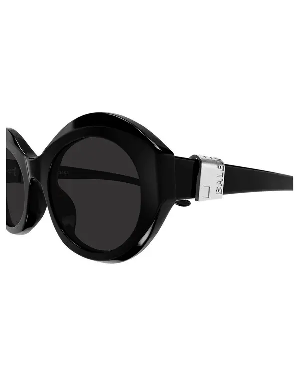 Balenciaga Round Frame Sunglasses, 57mm - Black