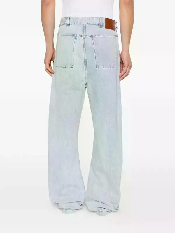 ENTIRE STUDIOS Gem Logo-patch Belt-loop Jeans