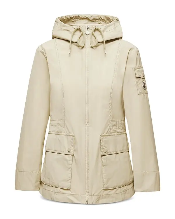 Moncler Leandro Short Parka - Beige