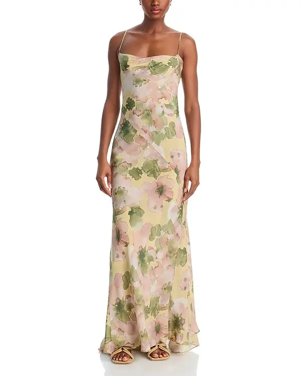 Paris Georgia Clio Silk Dress - Floral Print