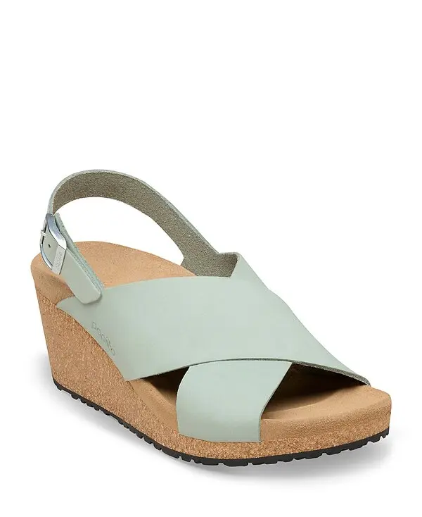 BIRKENSTOCK Samira Wedge Sandals - Pure Sage