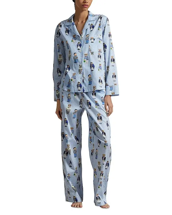 Polo Ralph Lauren Madison Printed Pajama Set - Oxford Blue
