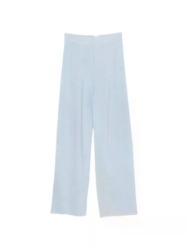 Fabiana Filippi Wide-leg Knit Trousers - Blue
