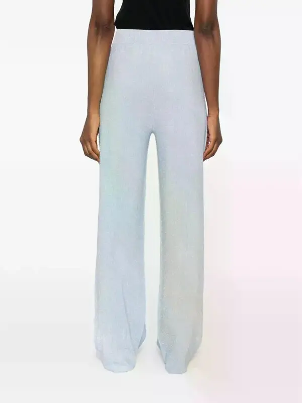 Fabiana Filippi Wide-leg Knit Trousers - Blue