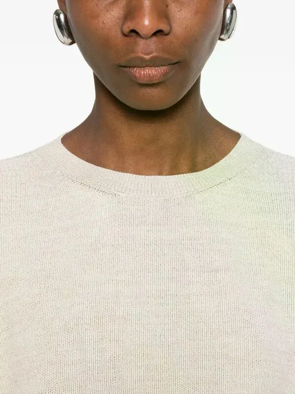 Fabiana Filippi Shimmer Effect Short Sleeve Sweater