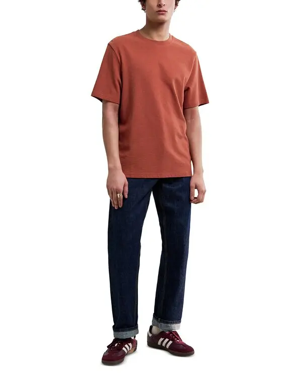 WAX LONDON Dean Crewneck T-shirt - Rust
