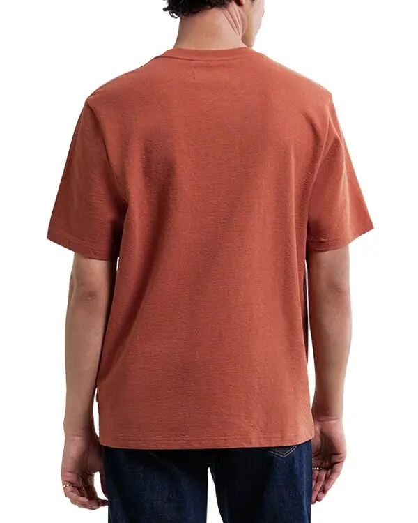 WAX LONDON Dean Crewneck T-shirt - Rust