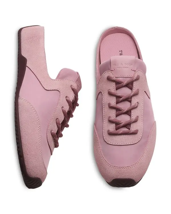 Rag & Bone Retro Runner Slim Sneakers - Mauve Suede