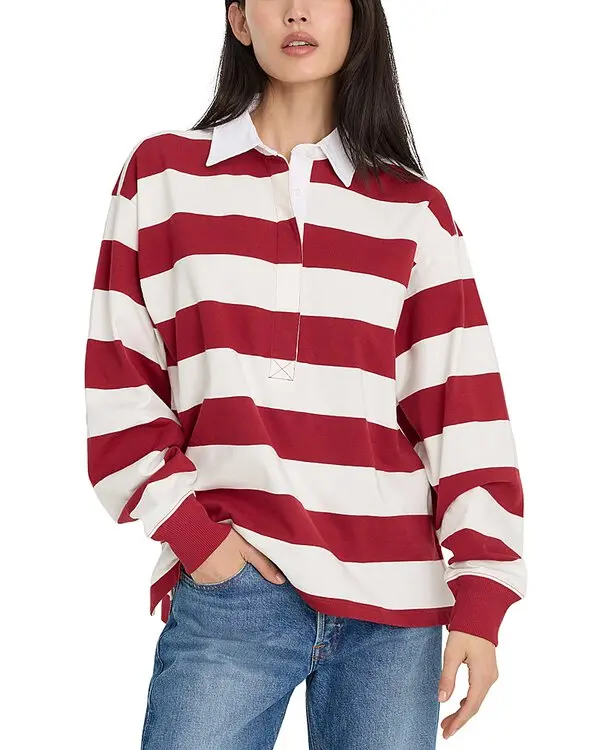 Good American Oversized Rugby Tee