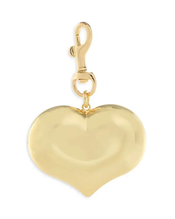 Clare V. Mylar Heart Fob - Gold