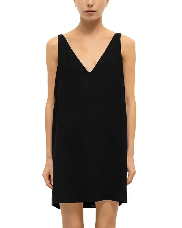LESET Ari V Neck Mini Dress