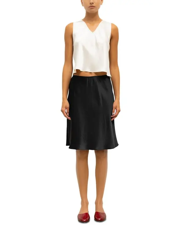 LESET Barb V-neck Shell - Creme