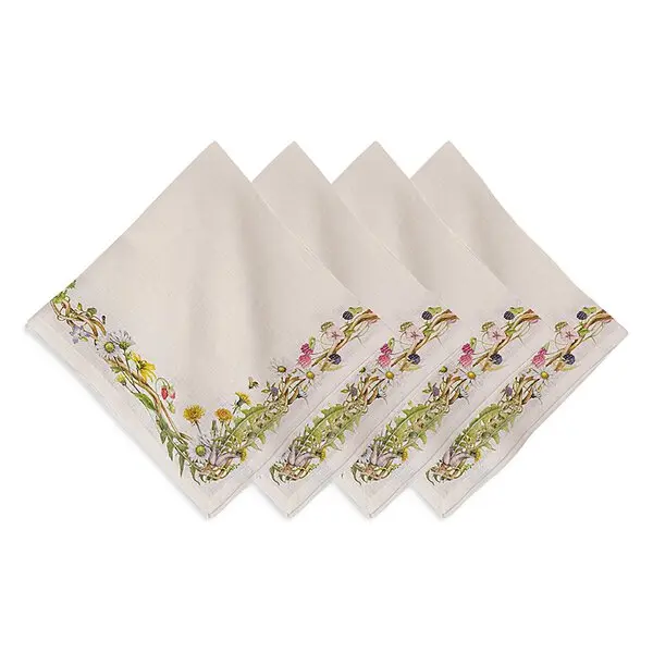 JULISKA Meadow Walk Linen Napkin, Set Of 4 - Multi