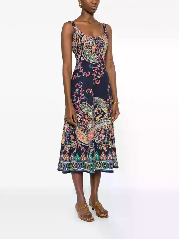 Etro Paisley Print A-line Dress