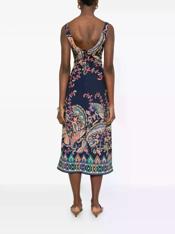 Etro Paisley Print A-line Dress