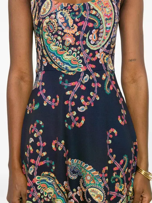 Etro Paisley Print A-line Dress