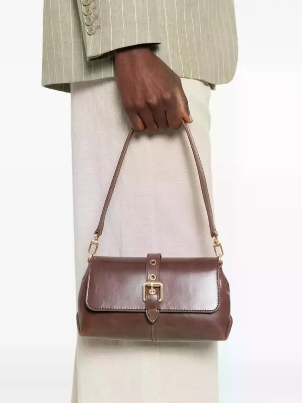 Maje Miss M Leather Shoulder Bag