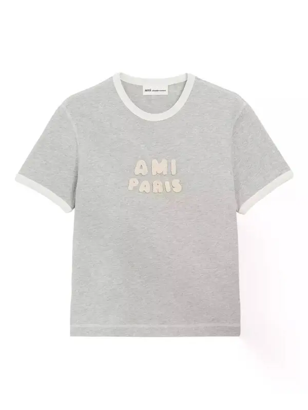 AMI Paris Logo Appliqué T-shirt