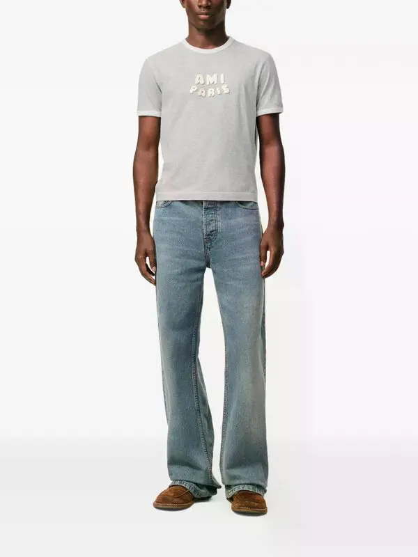 AMI Paris Logo Appliqué T-shirt