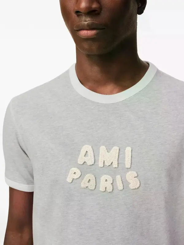 AMI Paris Logo Appliqué T-shirt