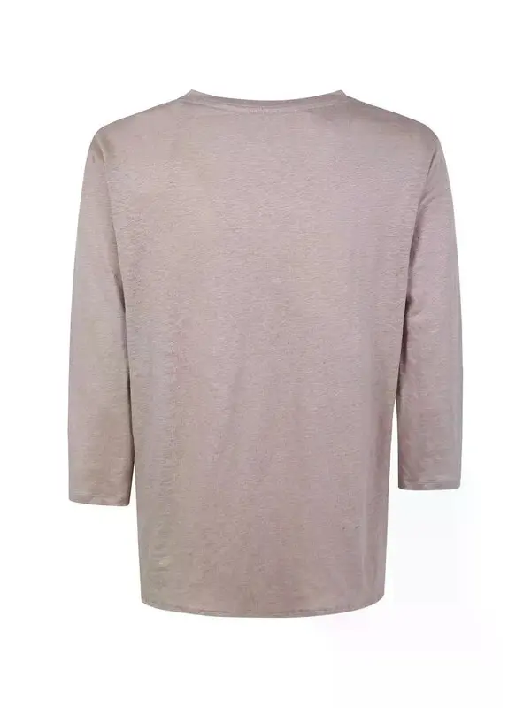 Majestic Filatures V-neck Linen T-shirt
