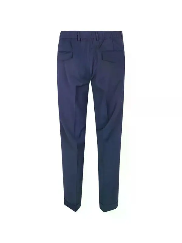 BARBA NAPOLI Roma Pleated Drawstring Trousers - Blue