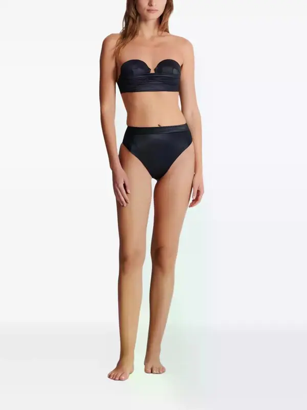 Balmain Ruched Strapless Bikini