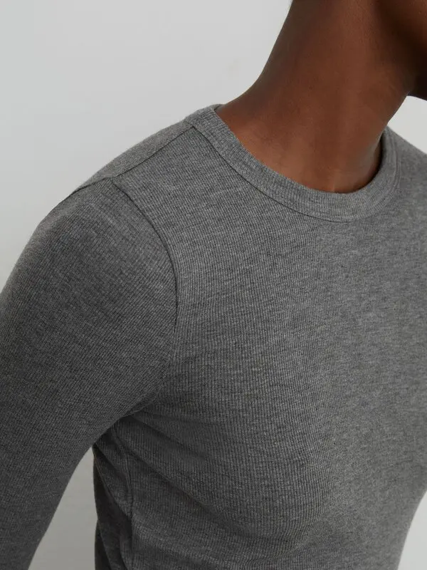 REISS Arabelle Jersey Long-sleeve Top