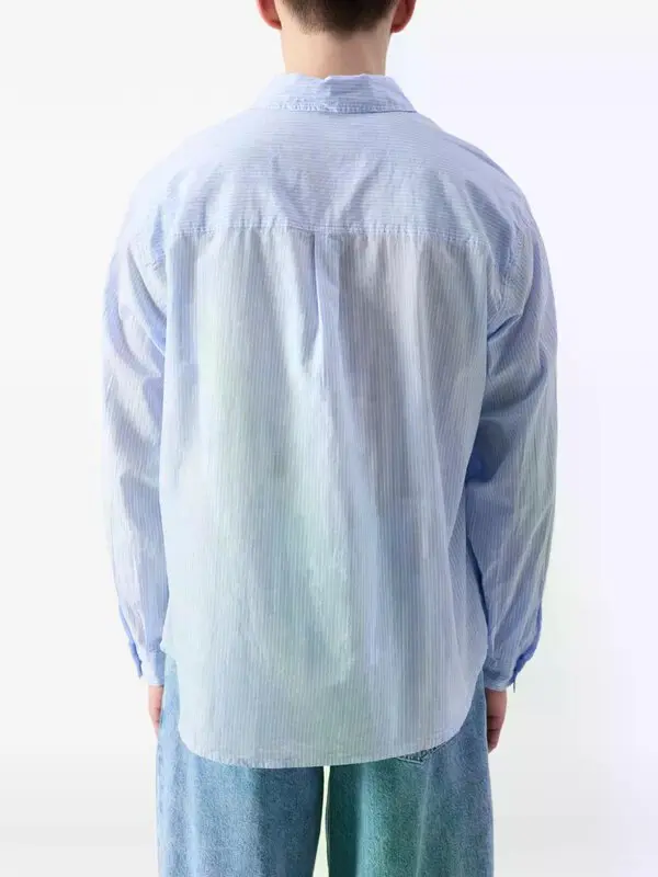 American Vintage Eluabird Striped Patch-pocket Cotton Shirt
