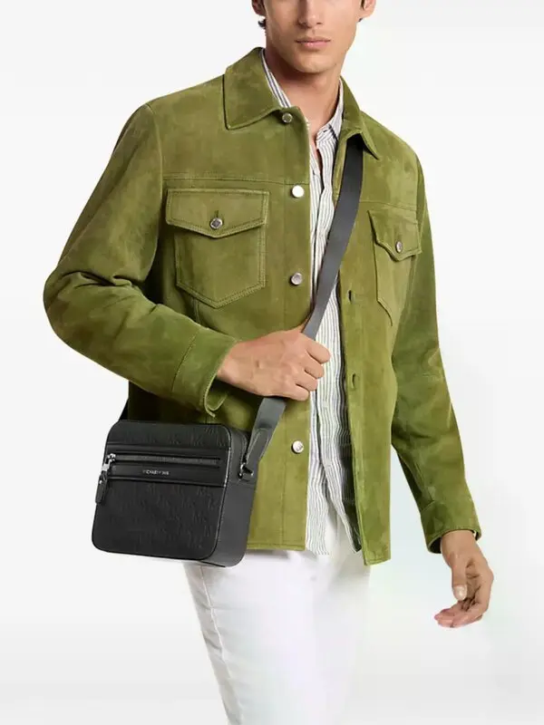 Michael Kors Logo Embossed Shoulder Bag