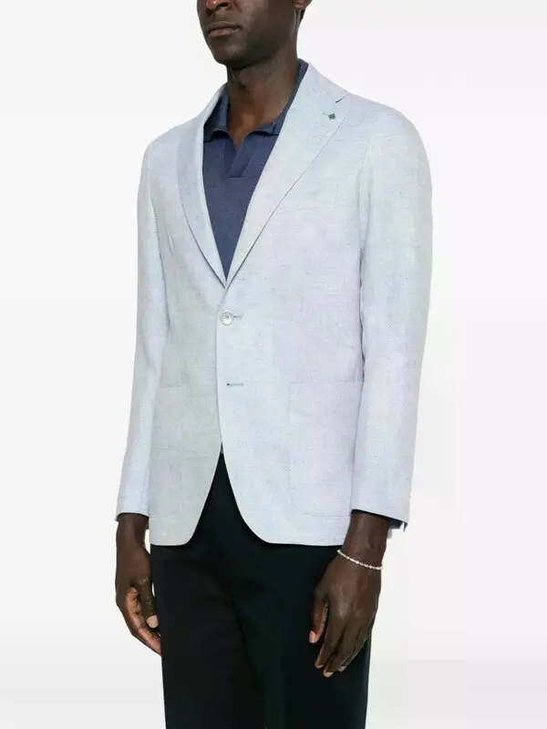 Tagliatore Logo-pin Blazer - Blue