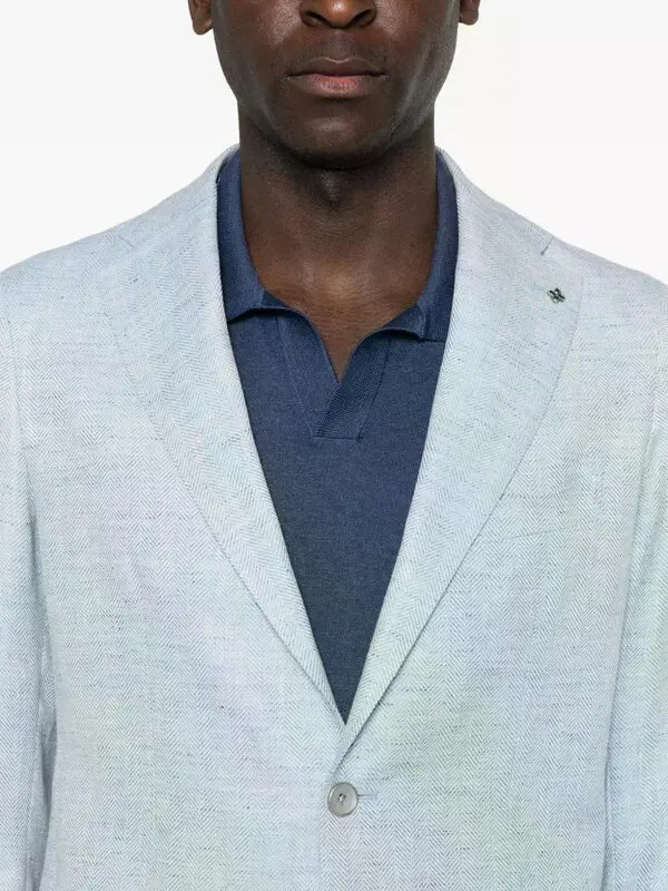 Tagliatore Logo-pin Blazer - Blue