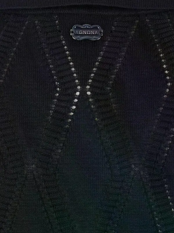 Agnona Diamond-pattern T-shirt