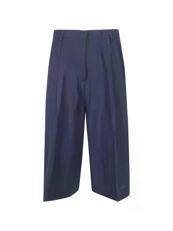 Fabiana Filippi Pleated Wide-leg Cropped Trousers