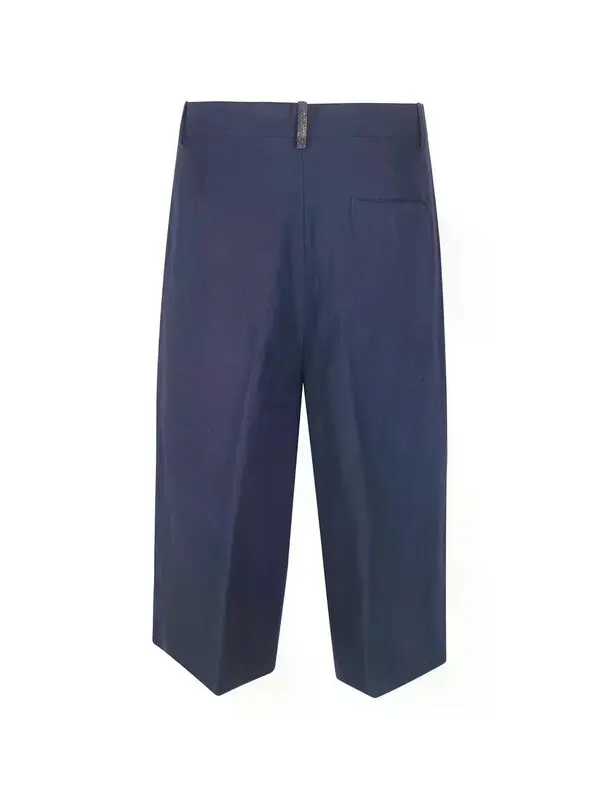 Fabiana Filippi Pleated Wide-leg Cropped Trousers
