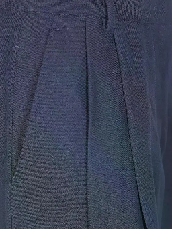 Fabiana Filippi Pleated Wide-leg Cropped Trousers
